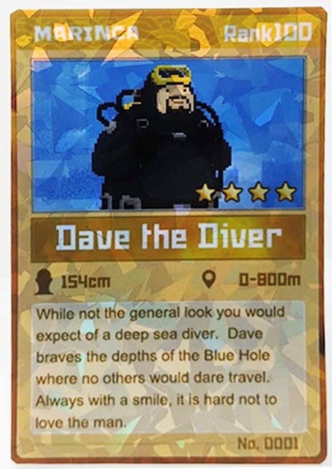 Dave the Diver Holographic Sticker Set 16 Cards Marinca Bosses and More ...