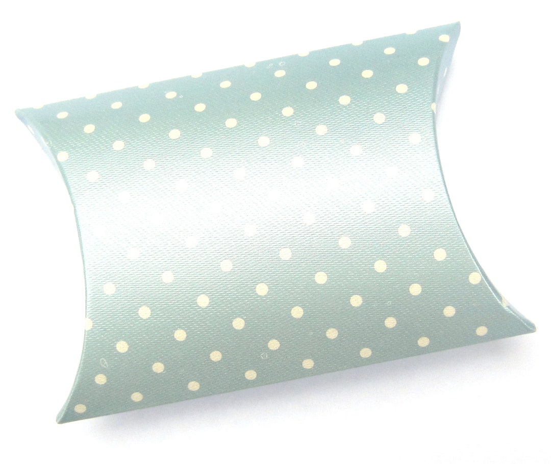 Blue Favour Boxes, Baby Shower Favours, Pale Blue Gift Boxes, Spotty ...