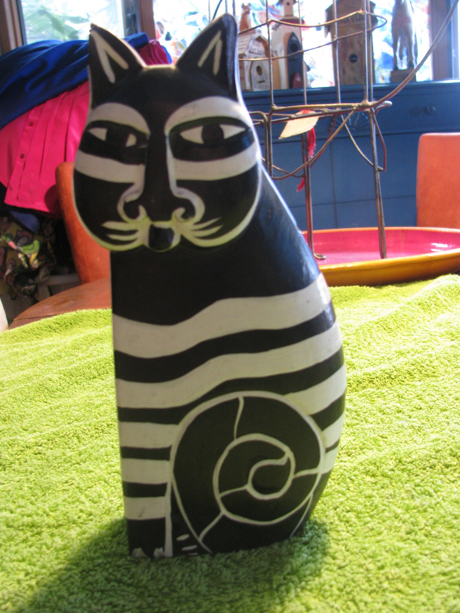 Vintage Batik Cat Folk Art - Etsy