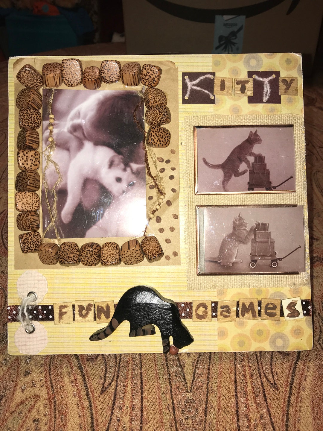 Original Art Cat Frame. - Etsy