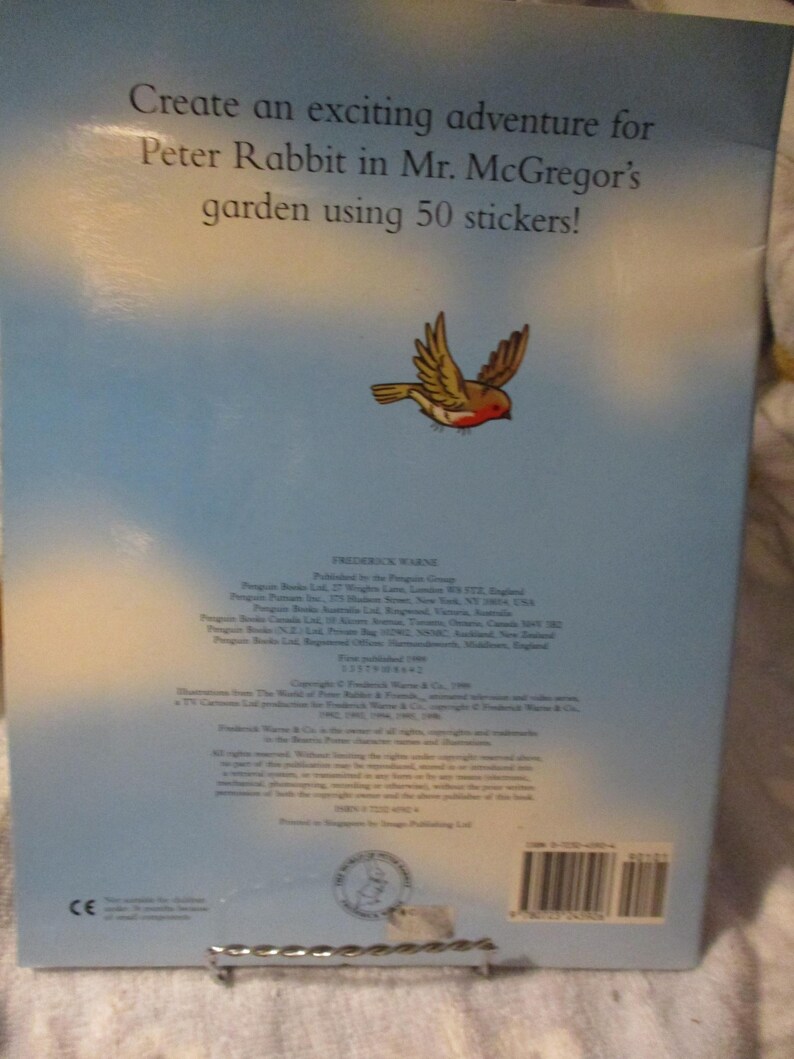 Peter Rabbit Sticker Book - Etsy