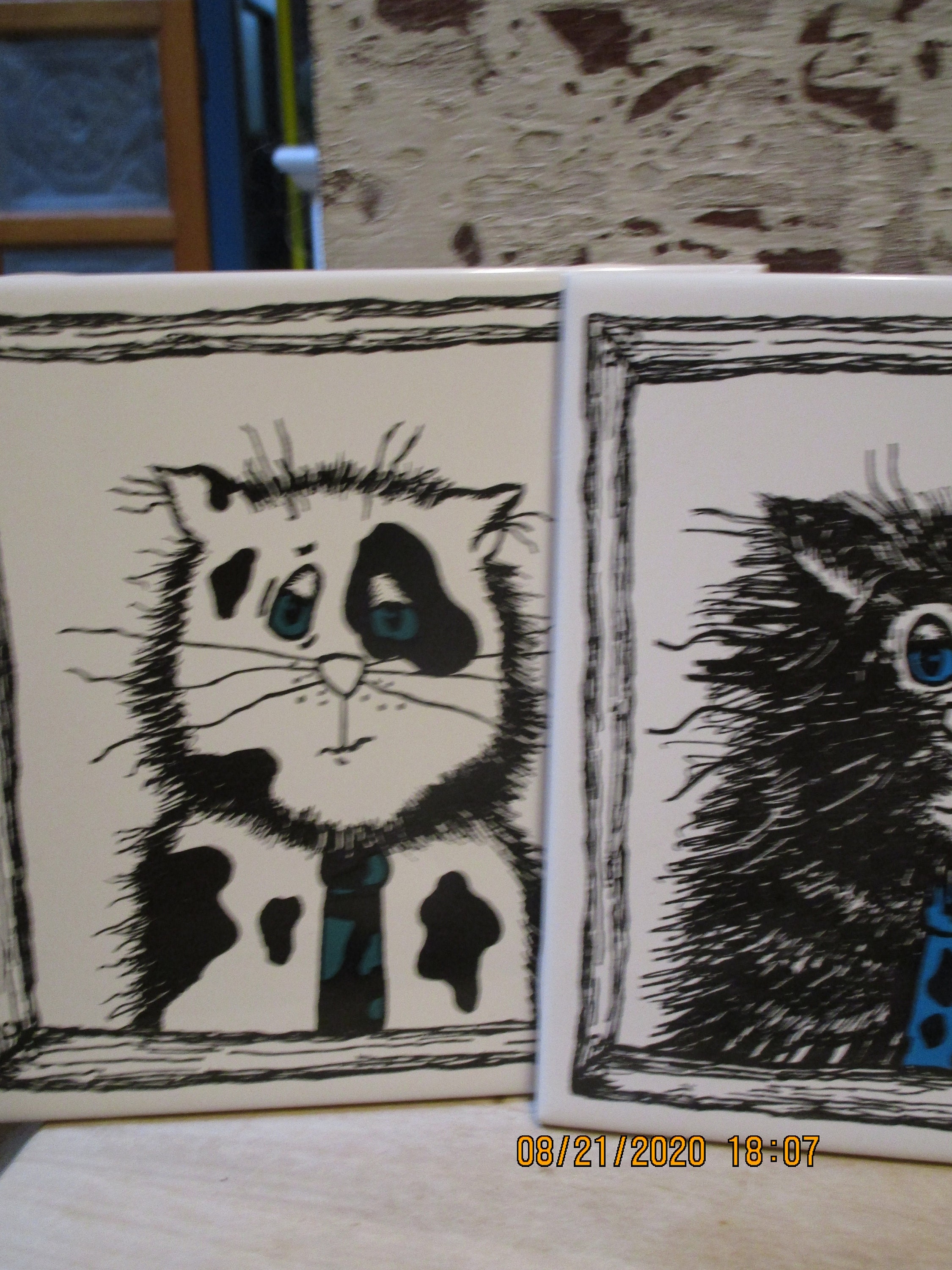 Hilarious Cat Tiles - Sold as a Set. - Etsy