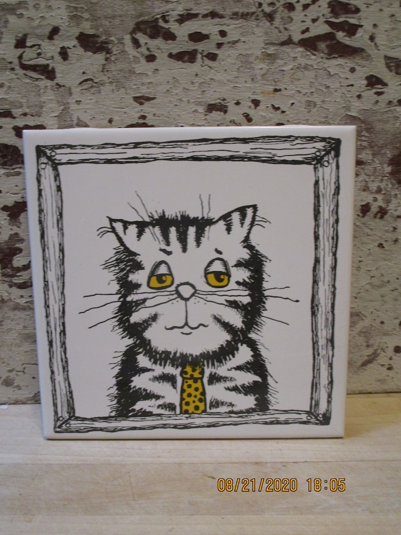 Hilarious Cat Tiles - Sold as a Set. - Etsy