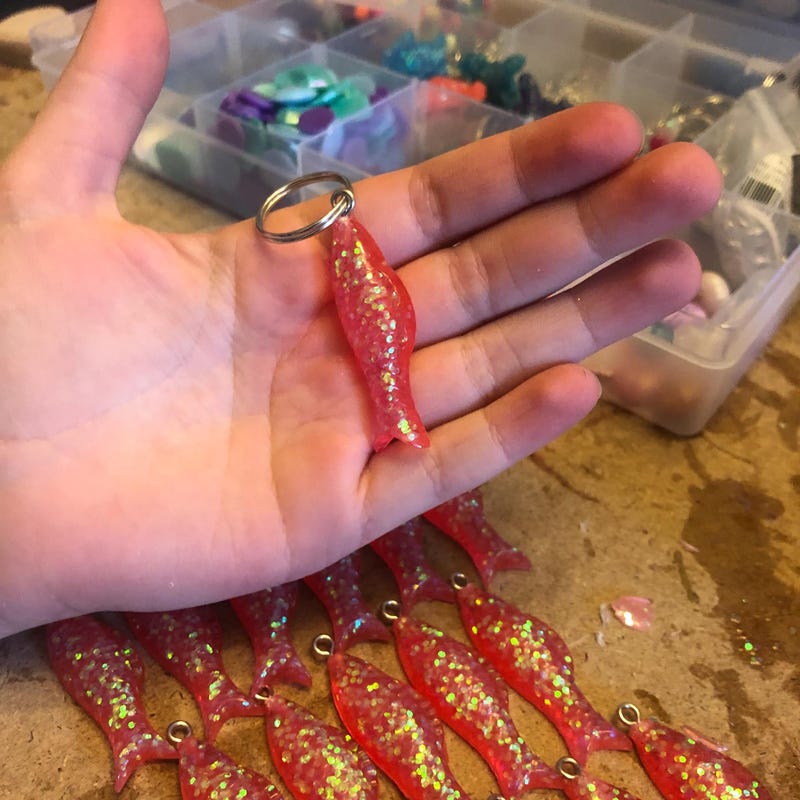 Fish Keychain - Etsy