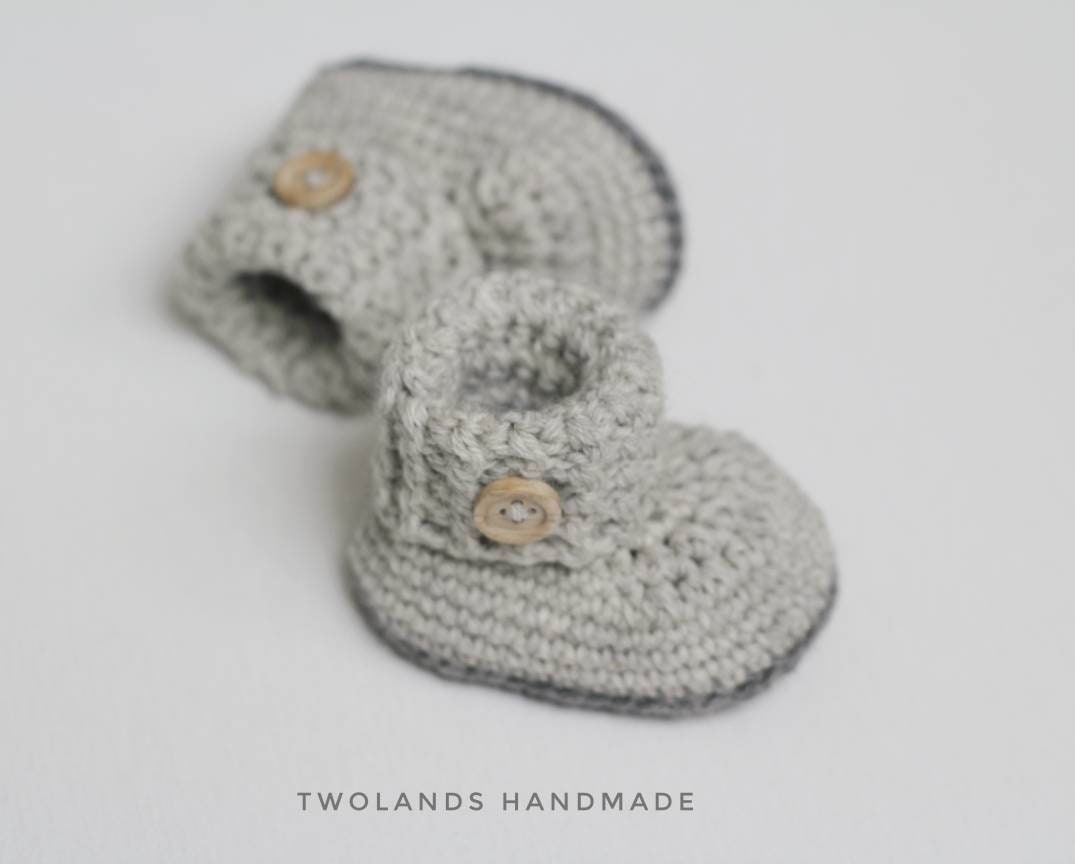 100%woolen Shoes, Crochet Baby Booties, Baby Shower Gift, Wool Baby ...