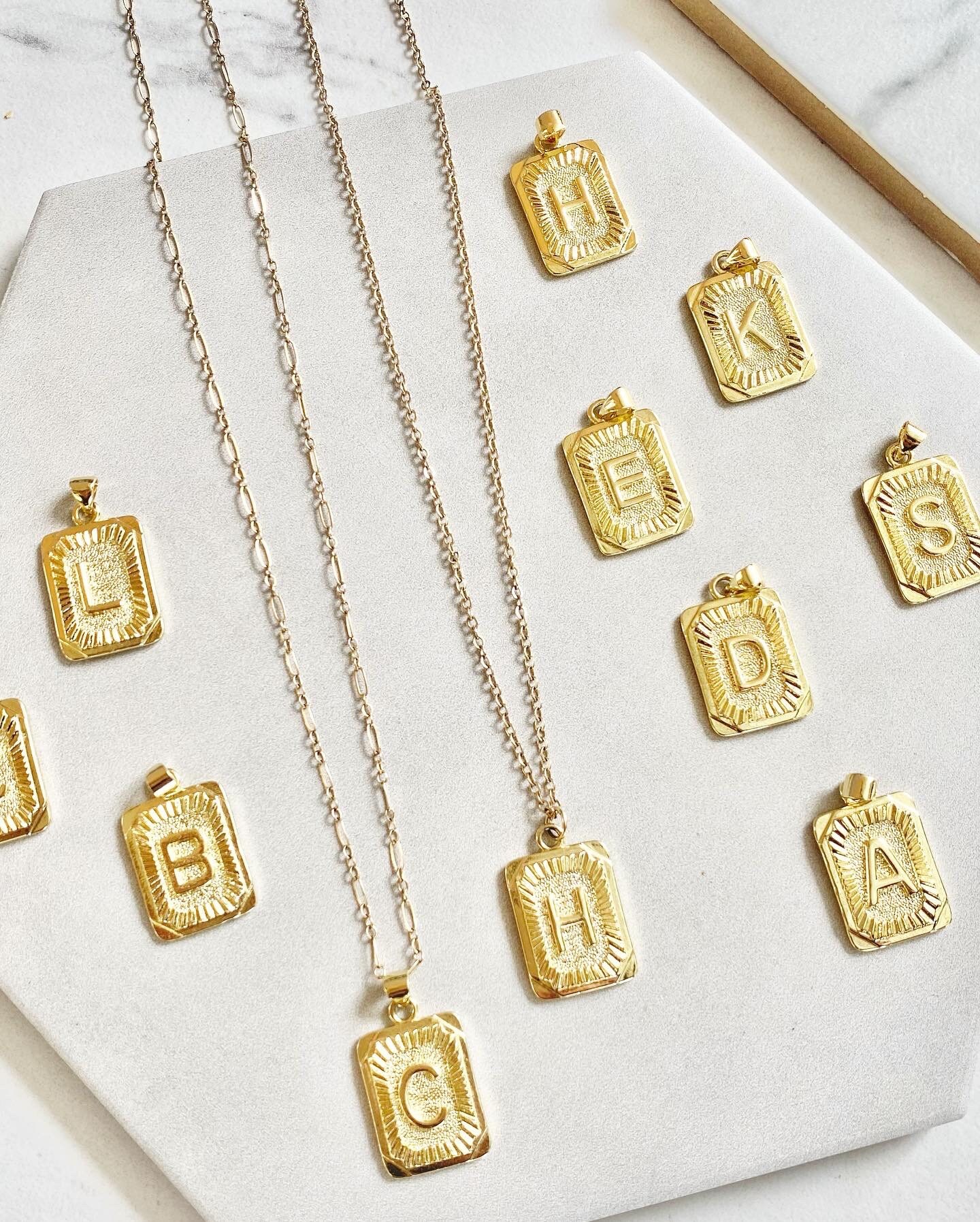 Josephine modern Oval Style/initial Necklace/name Necklace/gold Initial ...