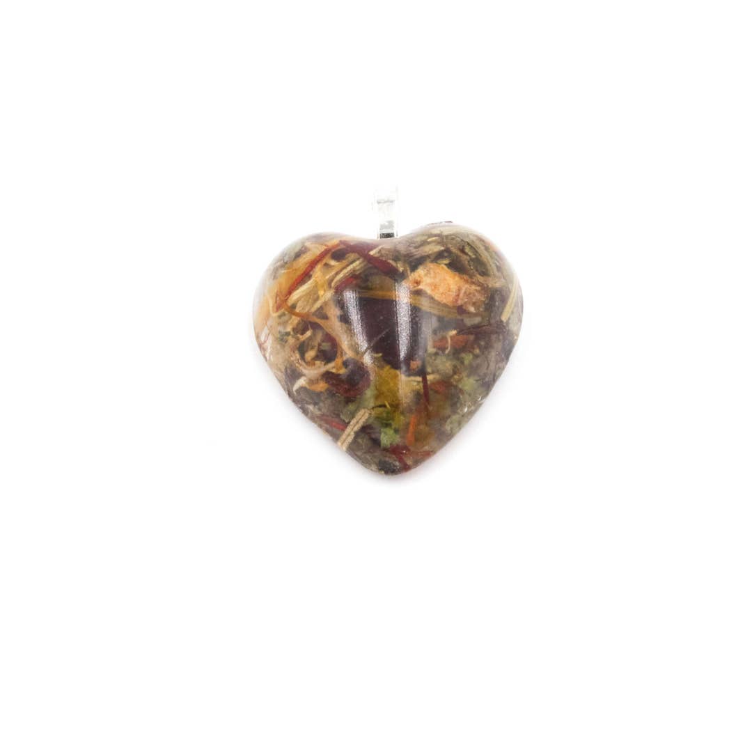 Mabon Flower Petals and Herbs Necklace in Resin on Metal - Etsy UK