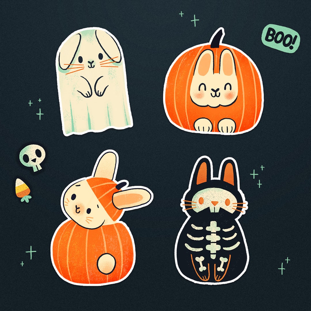 Spooky Bun Stickers Vinyl Stickers Waterproof Stickers Weather Proof ...