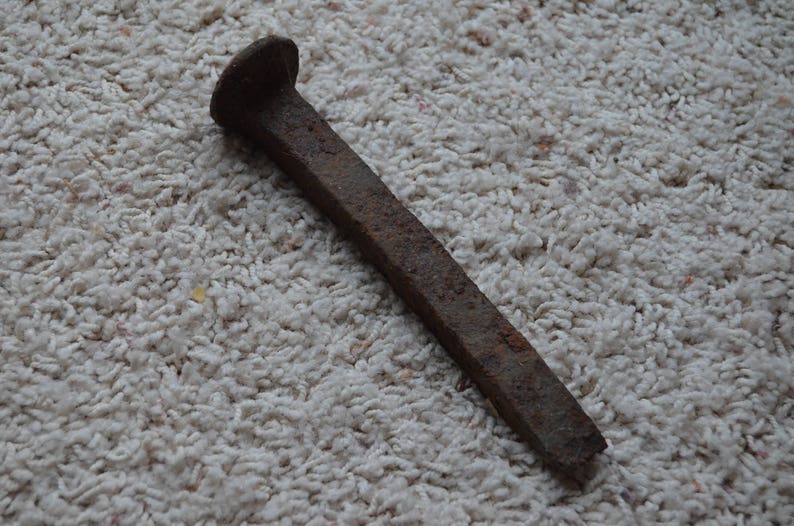 Vintage Rusty Railroad Spike - Steampunk Spike - Old Kal-haven Trail ...