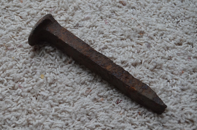 Vintage Rusty Railroad Spike - Steampunk Spike - Old Kal-haven Trail ...