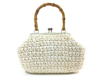 White straw purse | Etsy