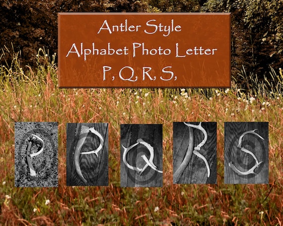 Antler Alphabet Art Letter Digital Download - Etsy