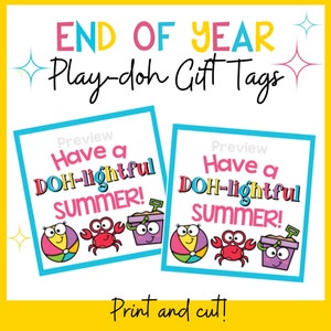 End of Year Student Gifts Made Easy With Adorable Play-doh Gift Tags ...