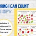 Spring I Spy Counting Kindergarten Preschool Math Centres Montessori ...