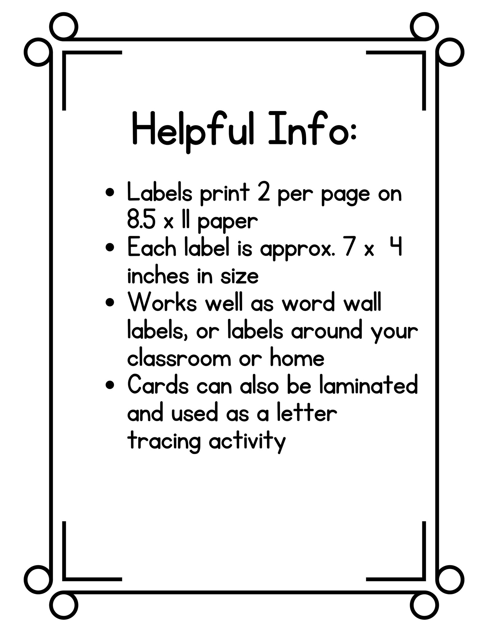 Digital Picture Word Wall Labels Early Literacy - Etsy