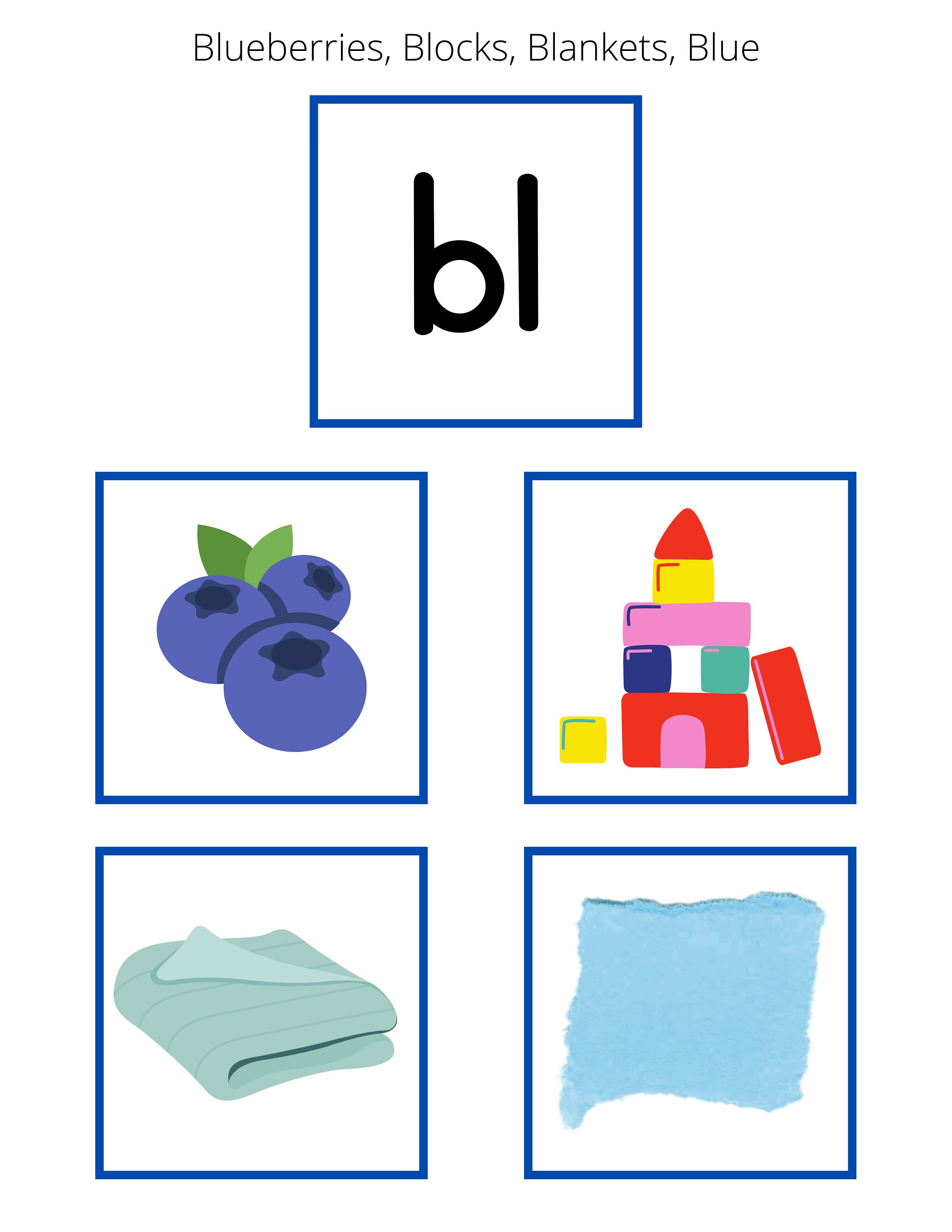 Consonant Blends Literacy Game Matching Game Early - Etsy