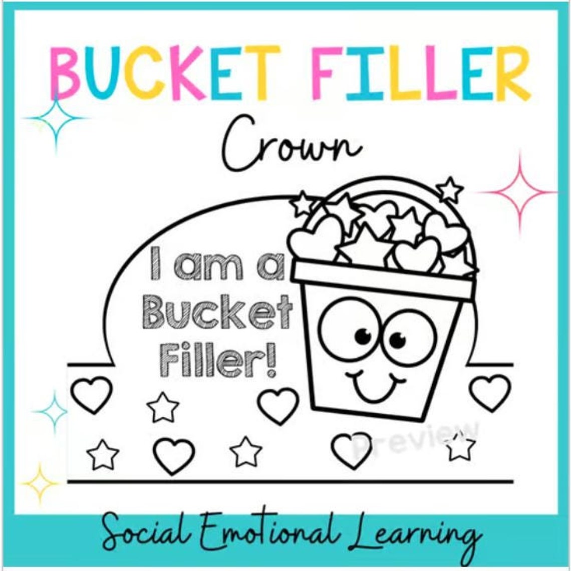 I Am a Bucket Filler Crown Craft Kindness Activity for Kids Classroom ...