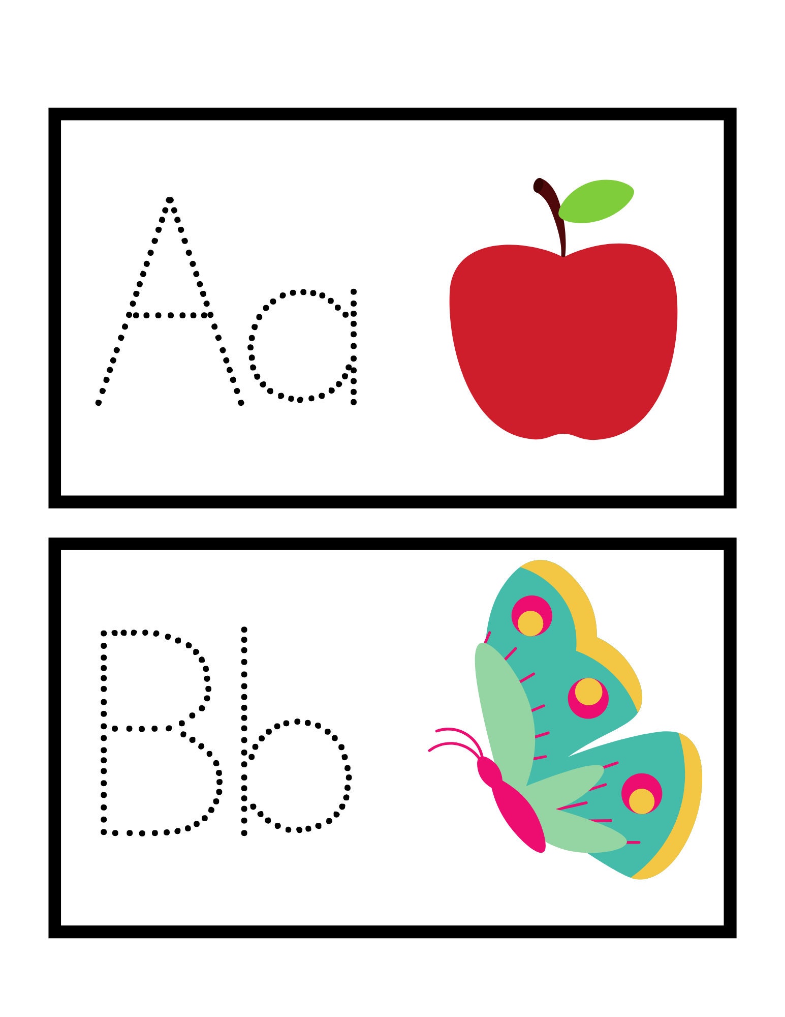 Alphabet Tracing Cards Early Literacy Kindergarten Preschool Montessori ...
