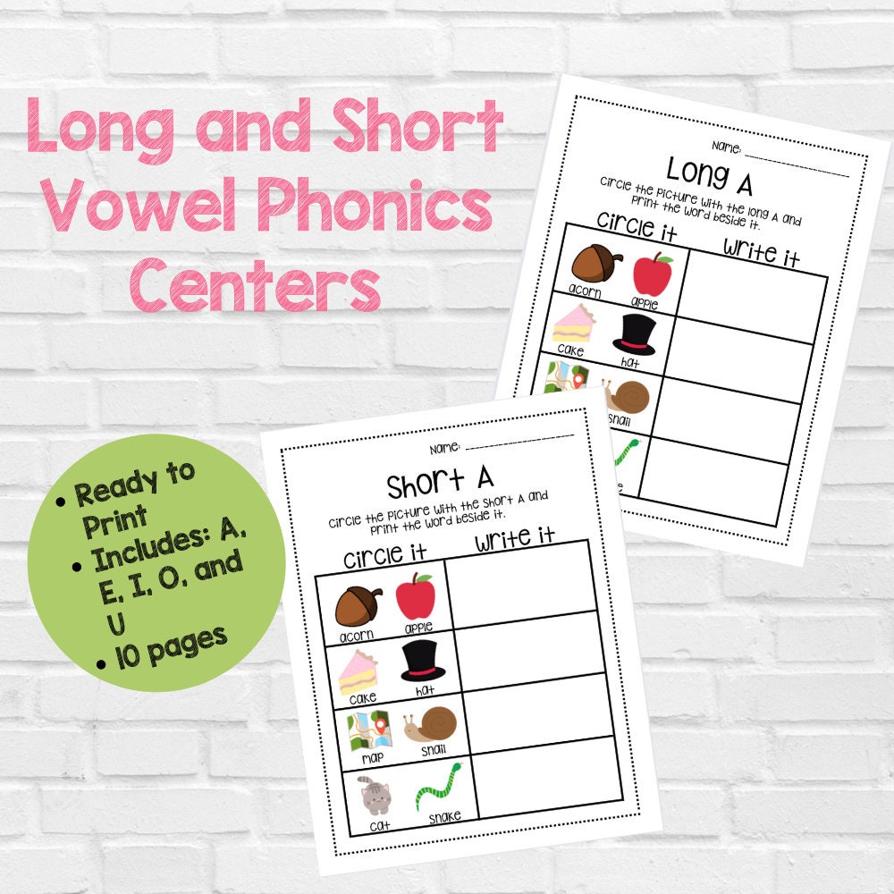 Kindergarten Phonics Short Vowels Long Vowels Balanced Literacy Science ...