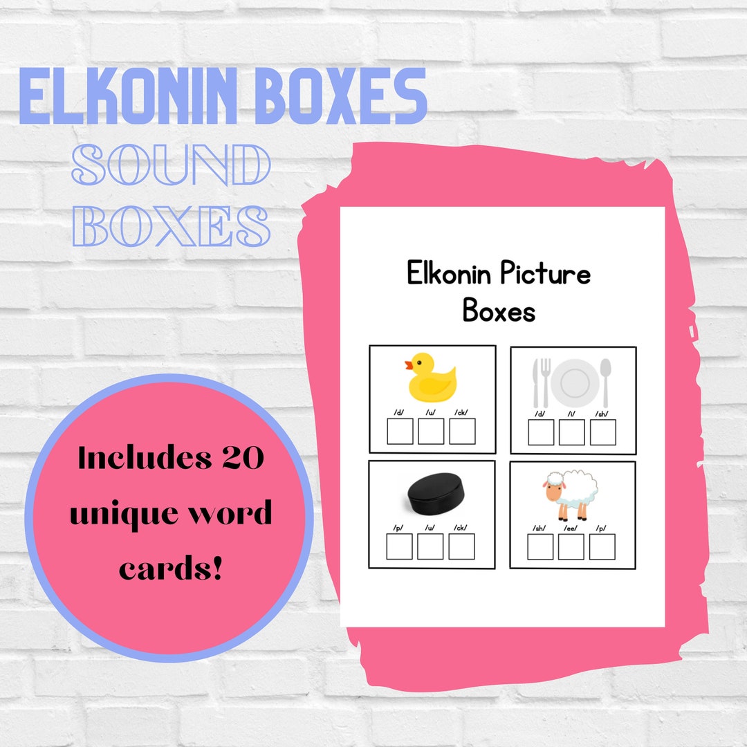 Elkonin Boxes Literacy 1st Grade Kindergarten Preschool Montessori ...