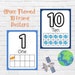 Space Themed Ten Frames Learning Posters Montessori Classroom Digital ...