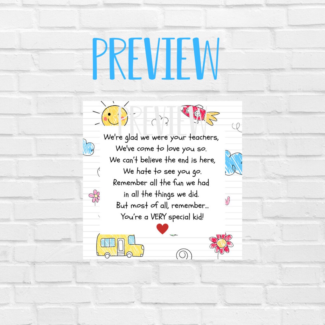 Teacher Team Goodbye Letter to Kids, Teacher End of School Letter ...