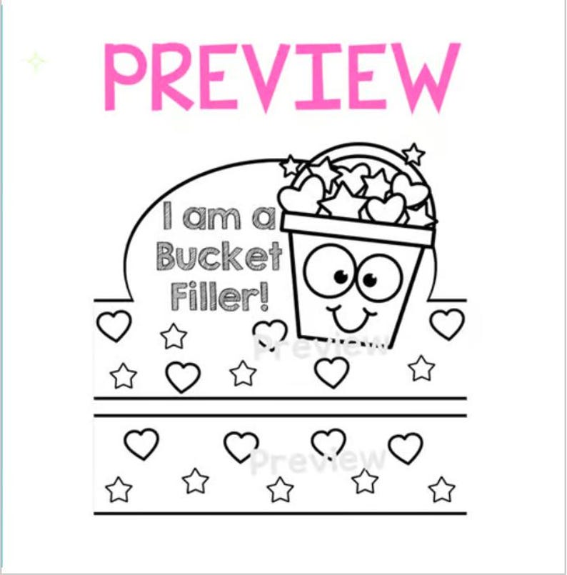 I Am a Bucket Filler Crown Craft Kindness Activity for Kids Classroom ...
