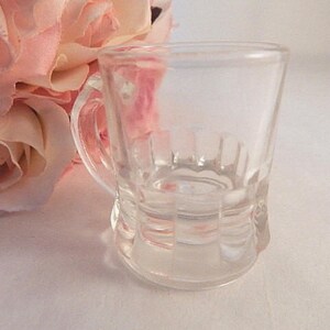 Mug Miniature Clear Glass Cup Two Ounce Shot Glass Home Bar Decor ...