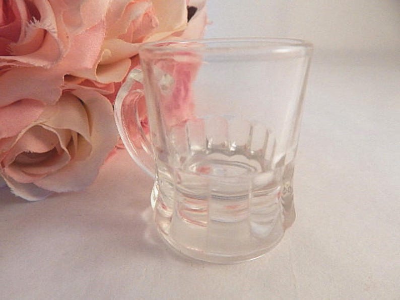 Mug Miniature Clear Glass Cup Two Ounce Shot Glass Home Bar - Etsy