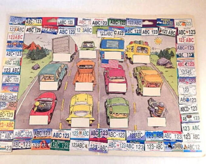License Plate Game Imaginetics Magnetic Car Travel Activity for Are We ...