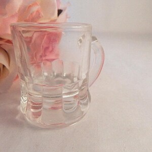 Mug Miniature Clear Glass Cup Two Ounce Shot Glass Home Bar Decor ...