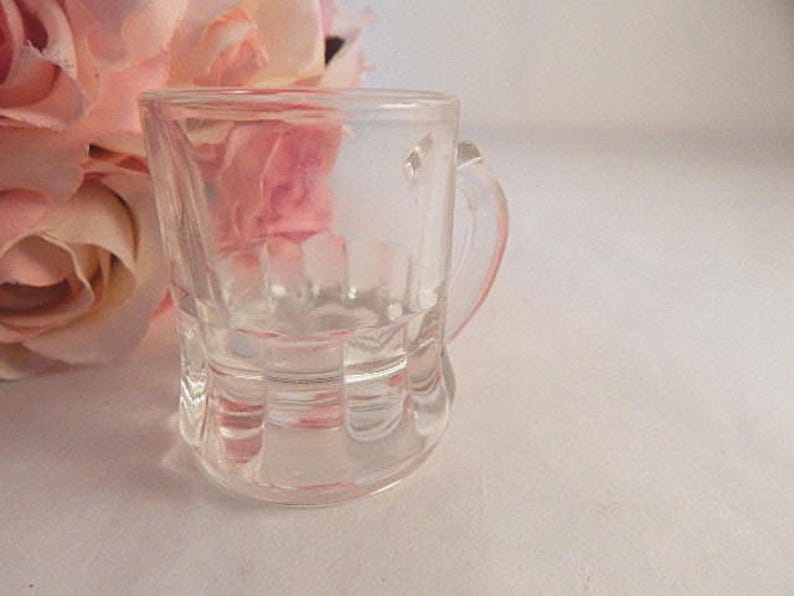 Mug Miniature Clear Glass Cup Two Ounce Shot Glass Home Bar - Etsy