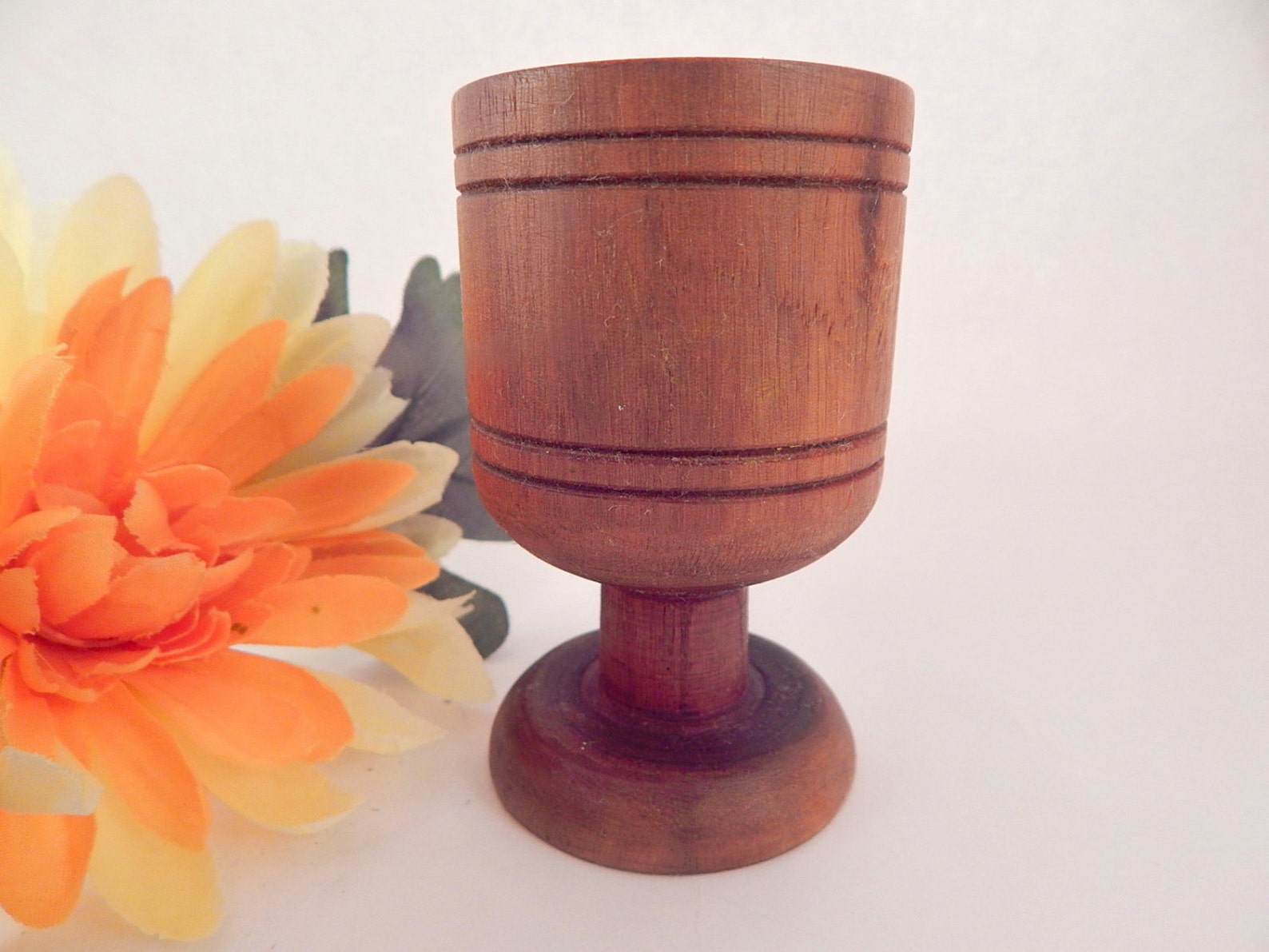 Wooden Cup Turned Wood Pedestal Tasting Cup Toothpick Holder - Etsy