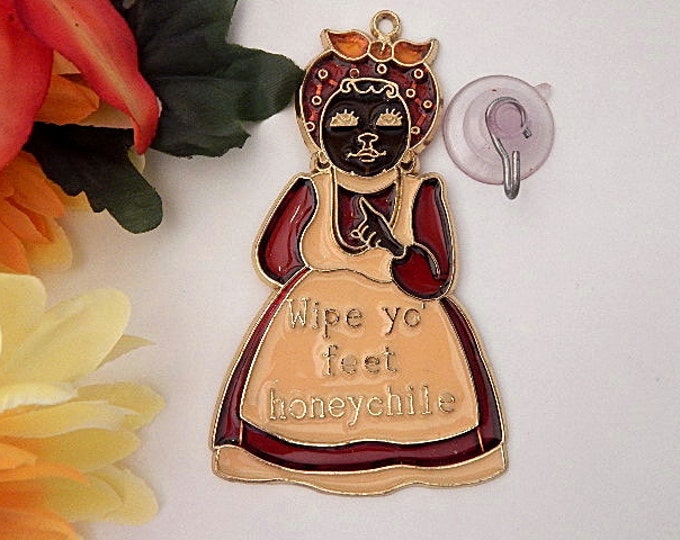 Mammy Sun Catcher Wipe Yo Feet Honeychile Mammie Sign Translucent ...