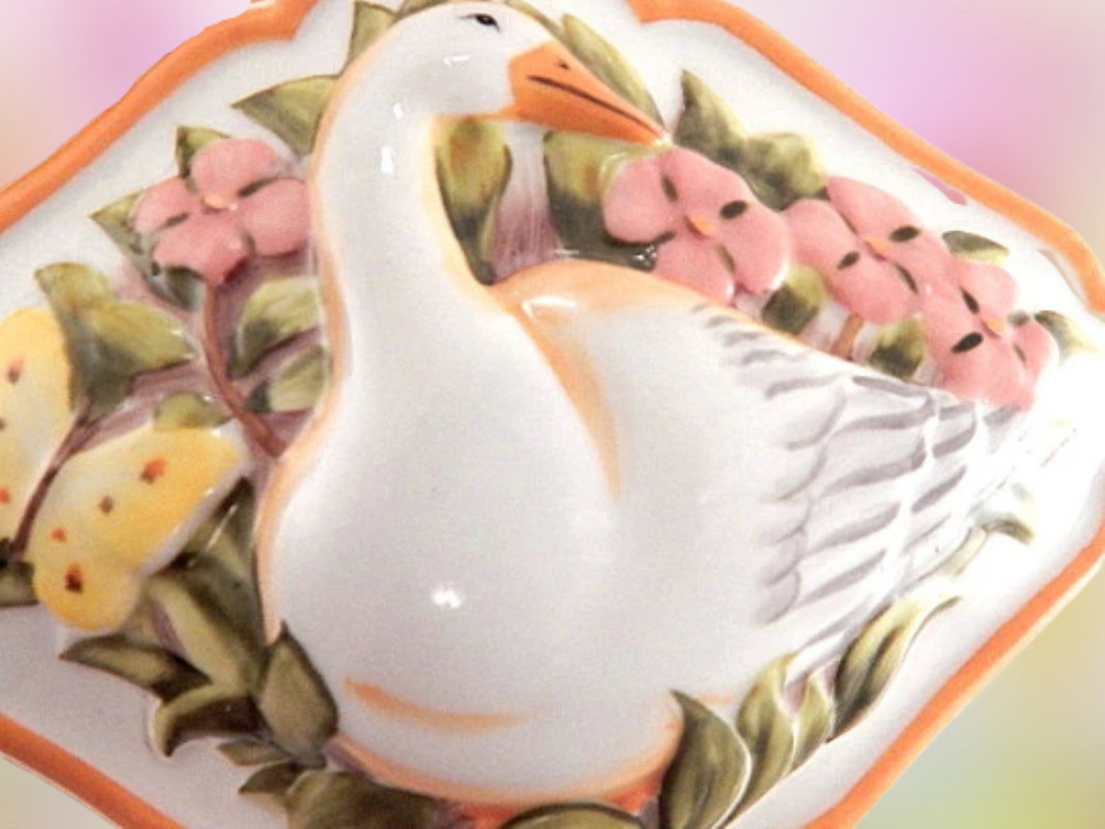 Ceramic Mold White Goose Wall Hanging Home Decor Le Cordon - Etsy