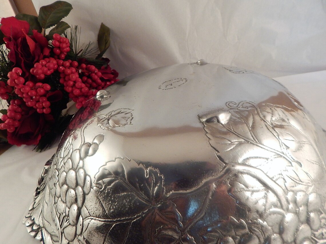 Serving Bowl Arthur Court Sand Cast Aluminum Serveware | Etsy