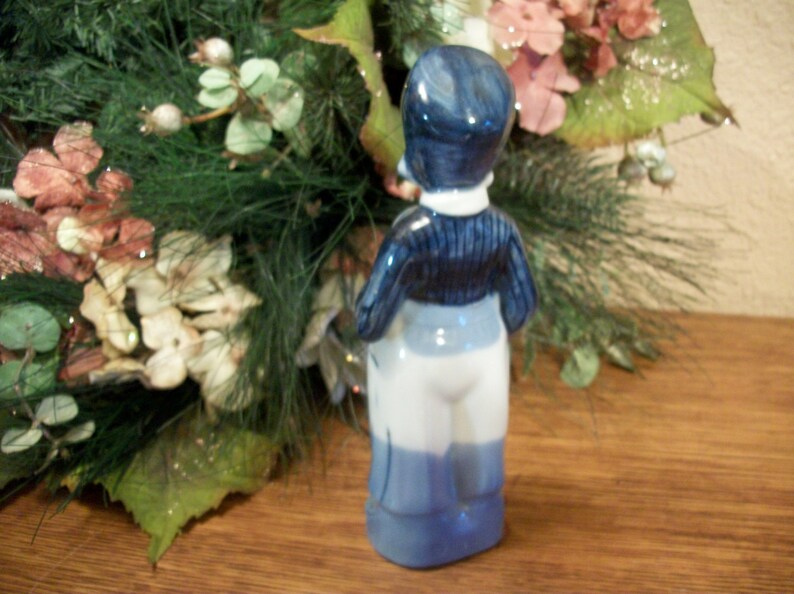 Delft Figurine Dutch Man Blue and White Ceramic Vintage 1960s ...