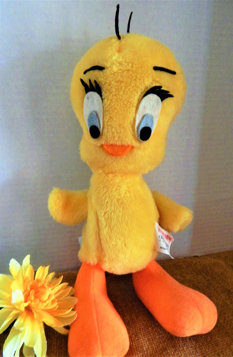 Tweety Bird Stuffed Plush Animal 14 Yellow Looney Tunes - Etsy