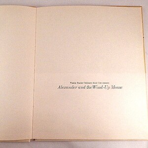 Alexander and the Wind-up Mouse Children's Picture Story Book Vintage ...