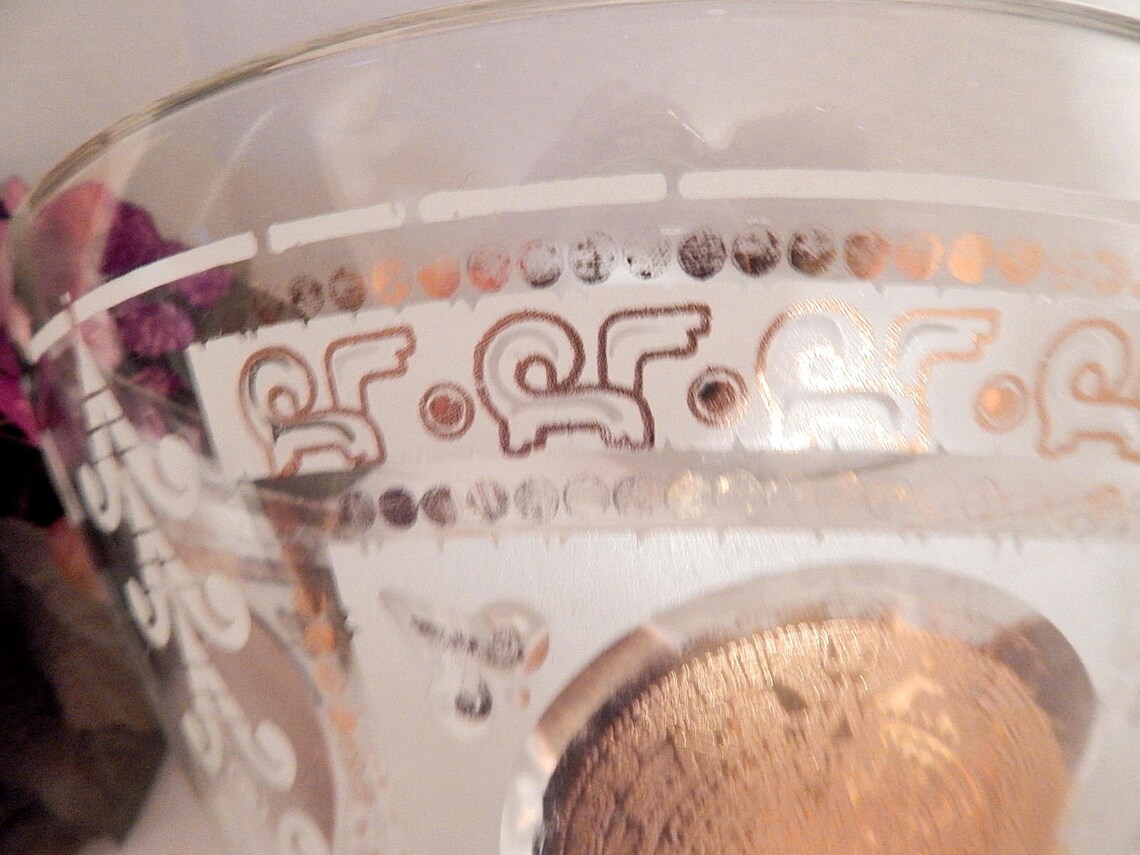 Punch Egg Nog Grog Bowl Snack or Salad Glass Serving Dish 1950's ...