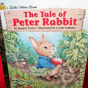 Tale of Peter Rabbit Little Golden Book Beatrix Potter Childrens Book ...