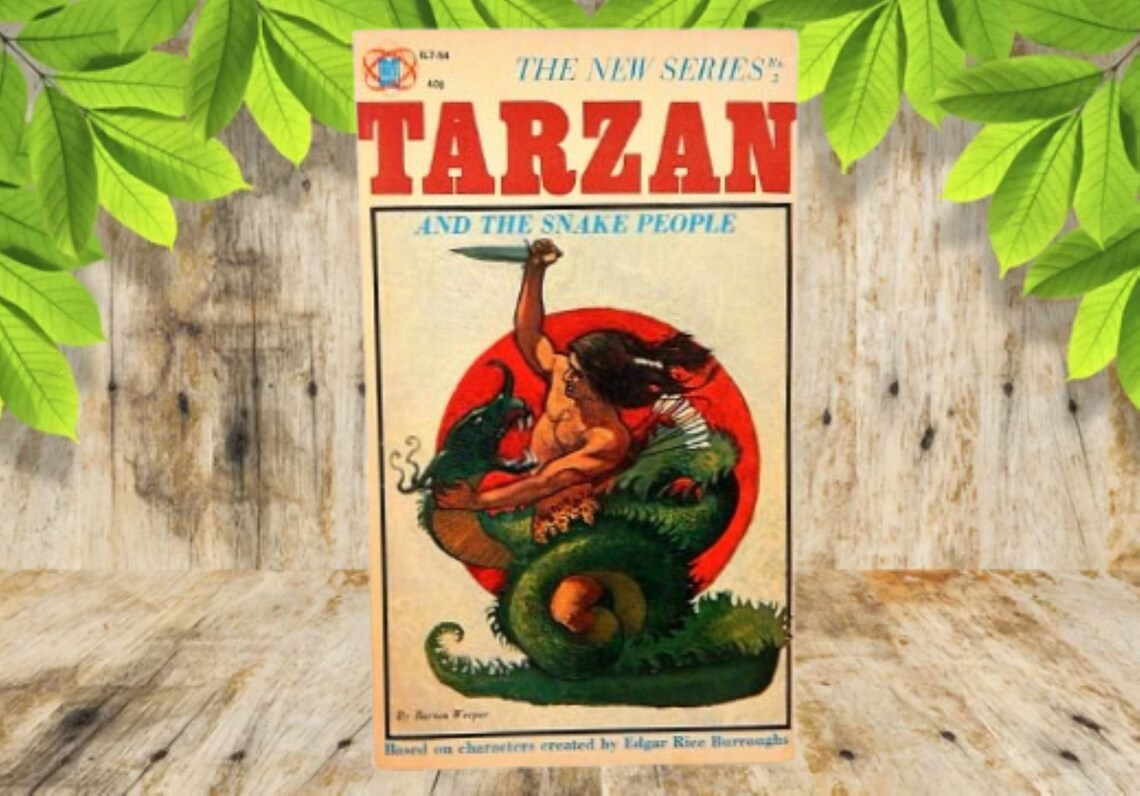 Tarzan and the Snake People Book RARE Unauthorized Gold Star - Etsy