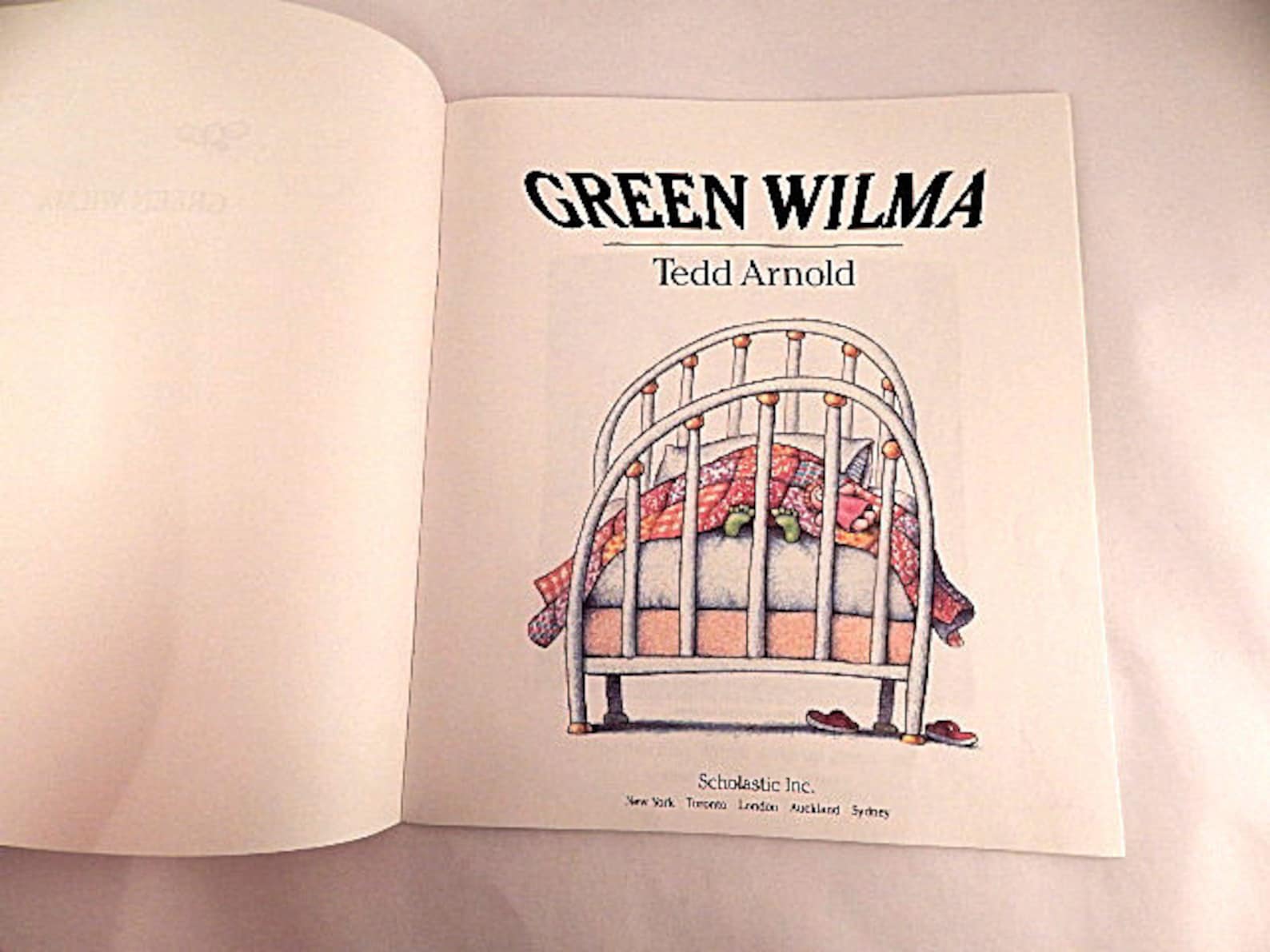 Green Wilma Children's Picture Book Frog Animal Story by | Etsy