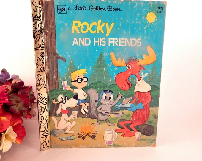 Rocky and His Friends Little Golden Book Vintage 1973 Bullwinkle ...