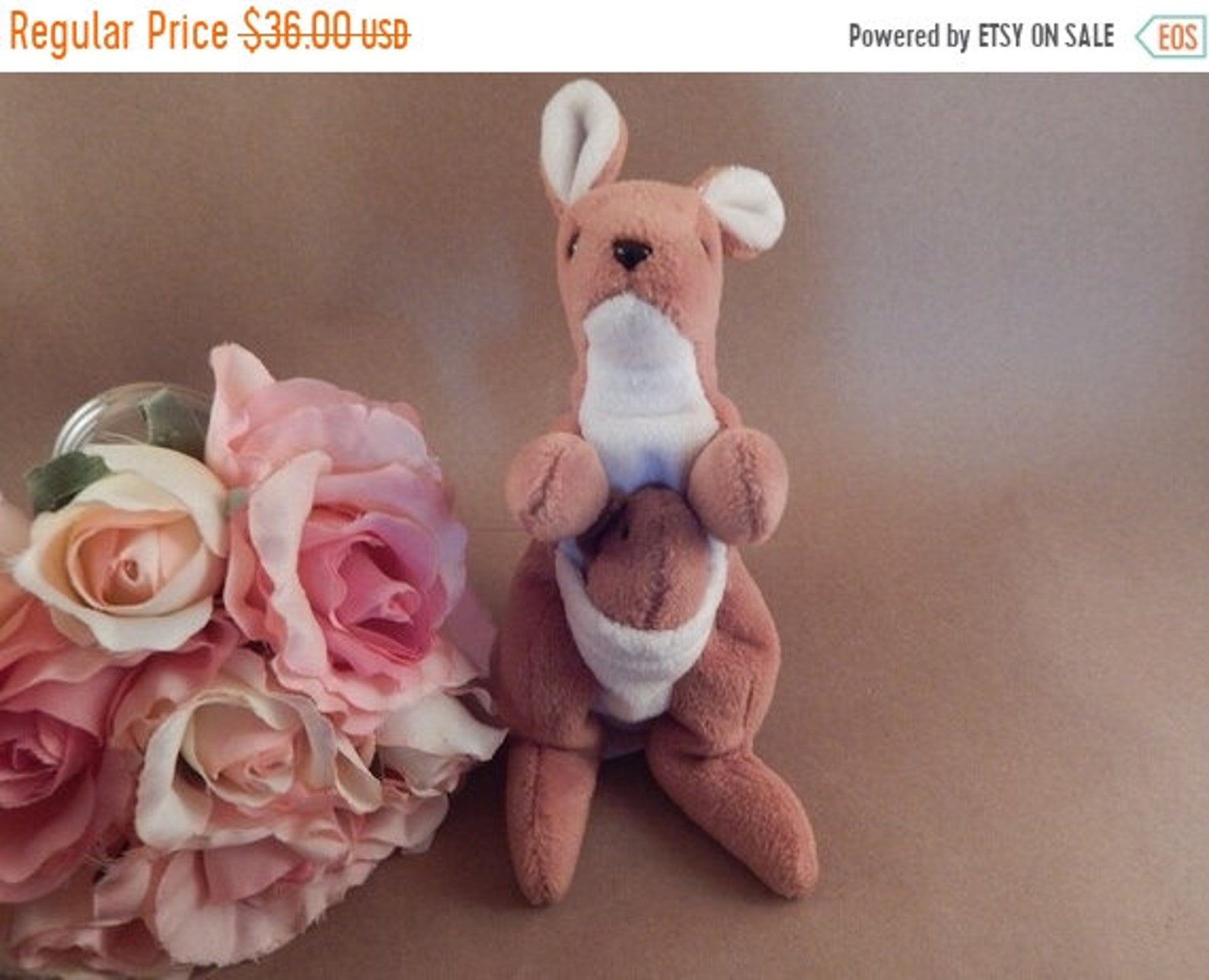 Kangaroo and Baby Stuffed Plush Animal TY Beanie Babies | Etsy