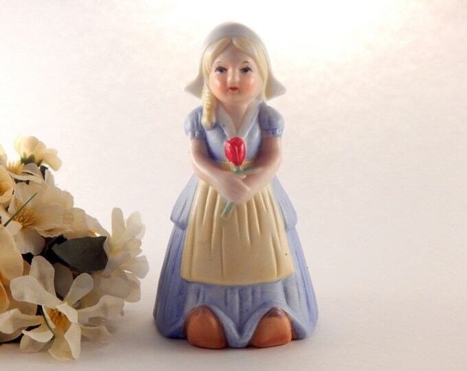 Dutch Girl Porcelain Bell Netherlands Figurine Traditional Holland ...