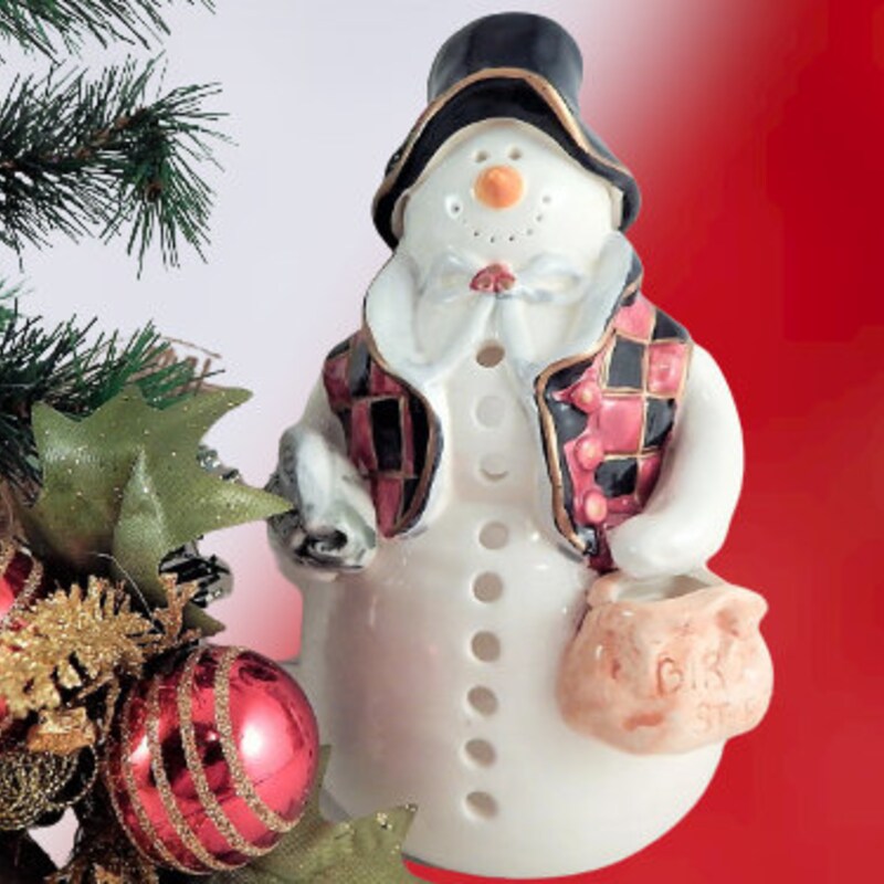 Snowman Tea Light - Etsy