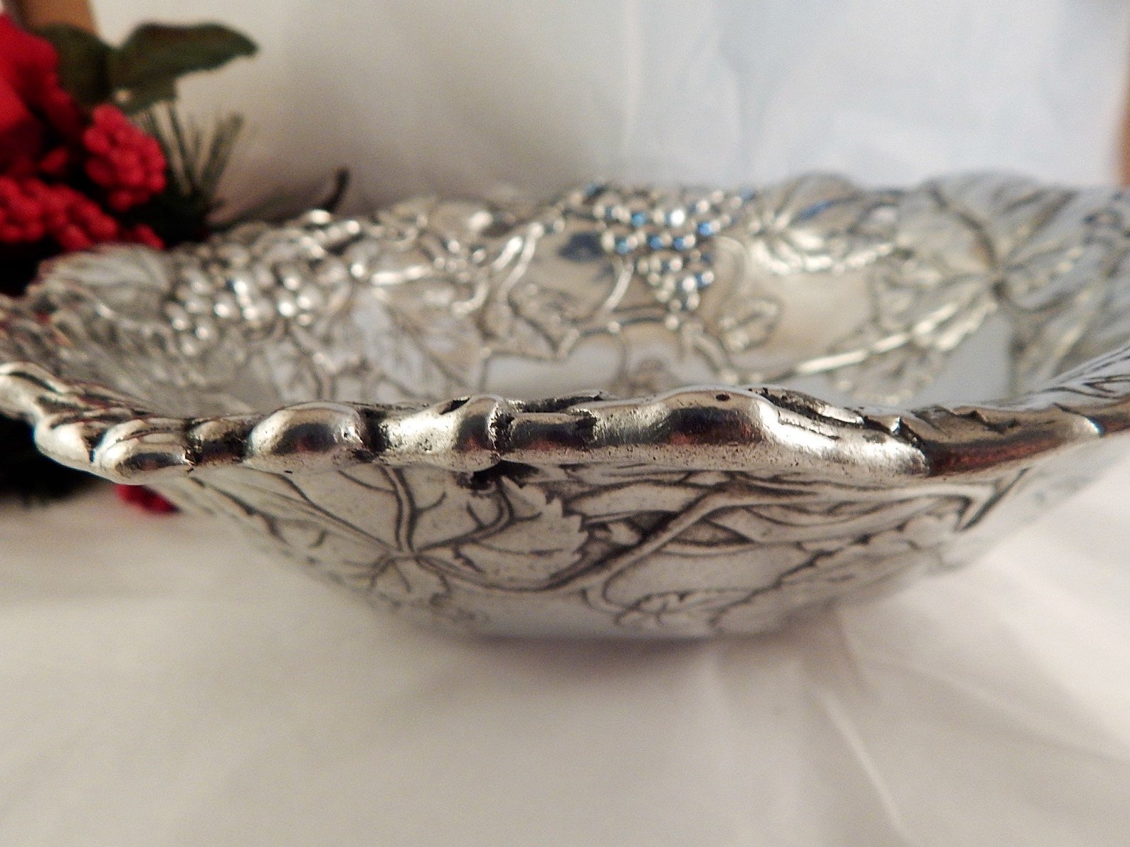 Serving Bowl Arthur Court Sand Cast Aluminum Serveware | Etsy