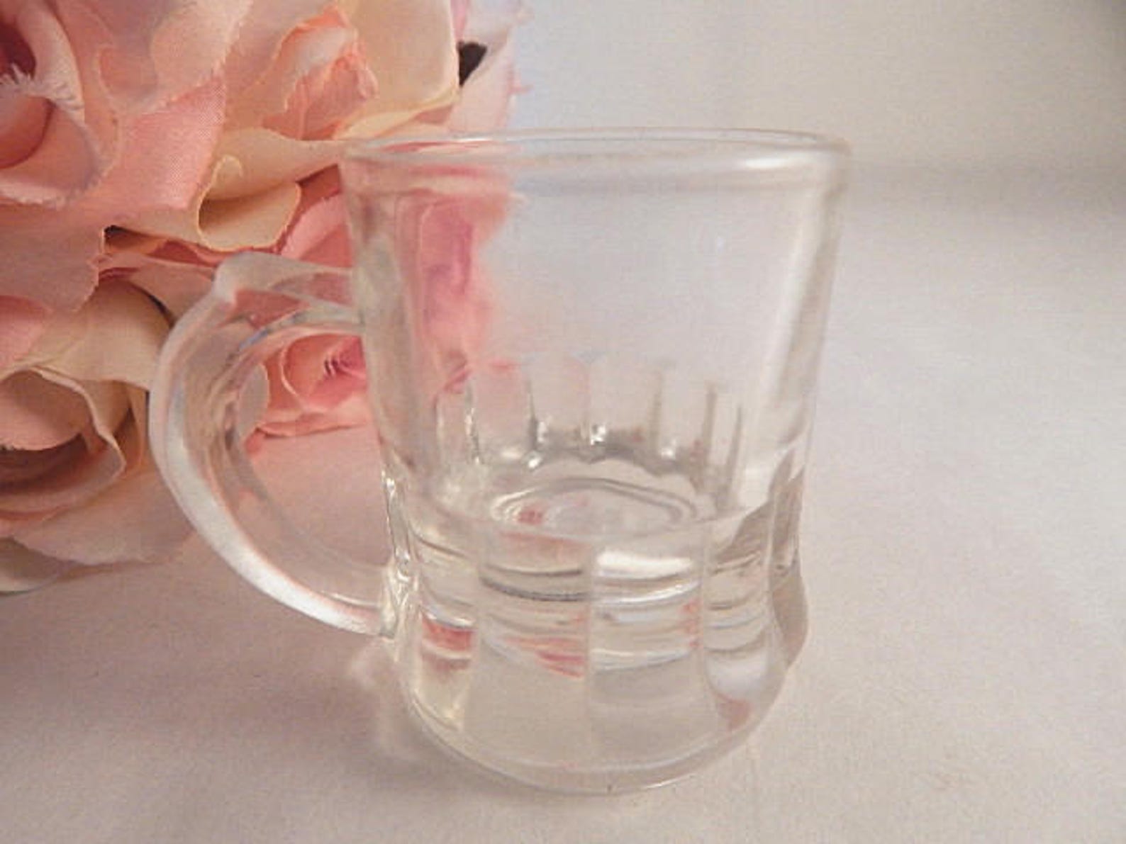 Mug Miniature Clear Glass Cup Two Ounce Shot Glass Home Bar - Etsy