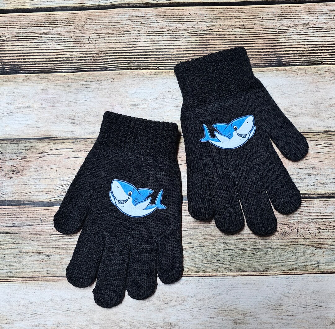 Shark Gloves Child Gloves Ready to Ship Christmas Gift Birthday Gift ...